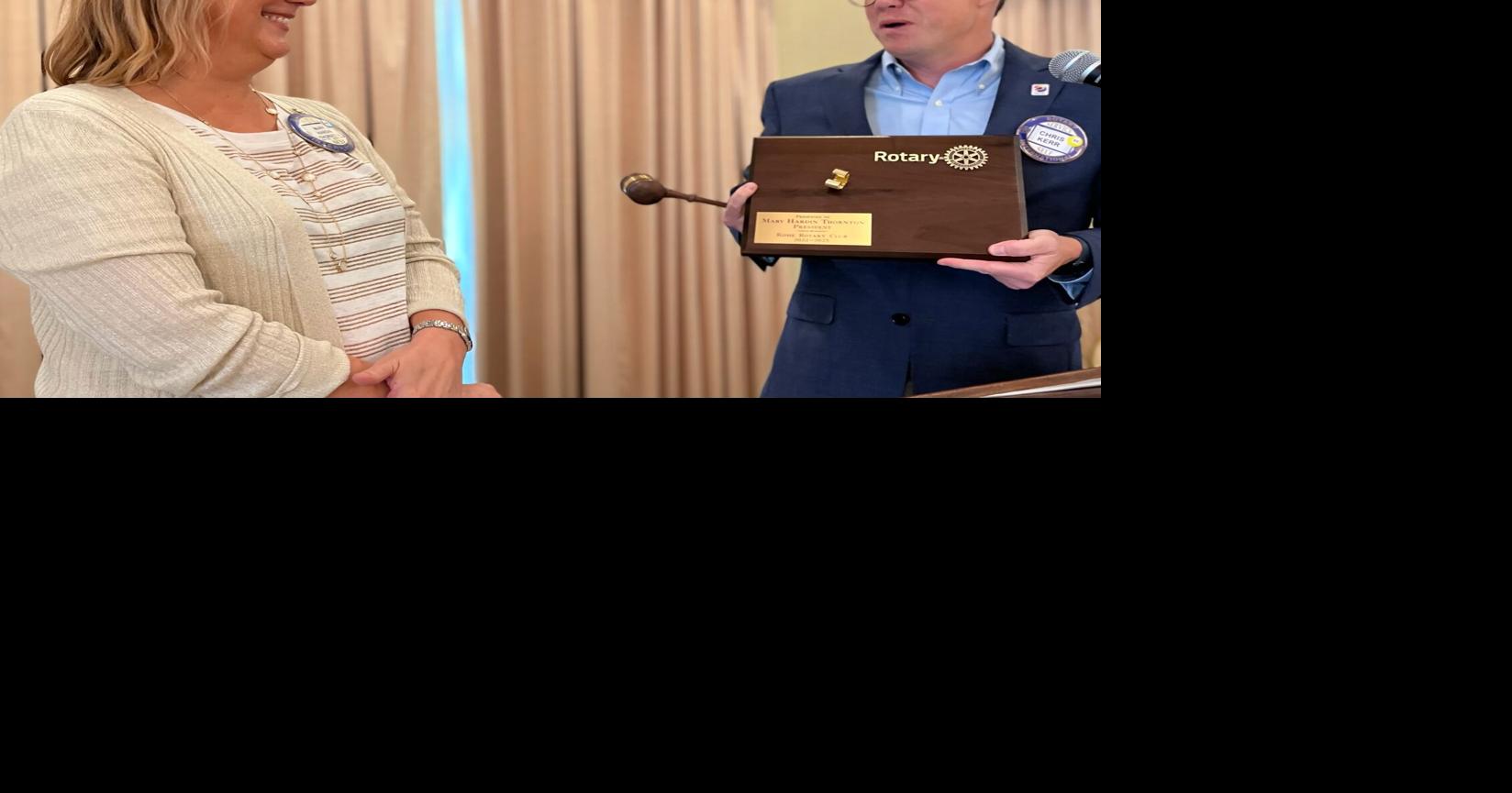 Passing the gavel: Kerr takes over as president of Rome Rotary Club ...