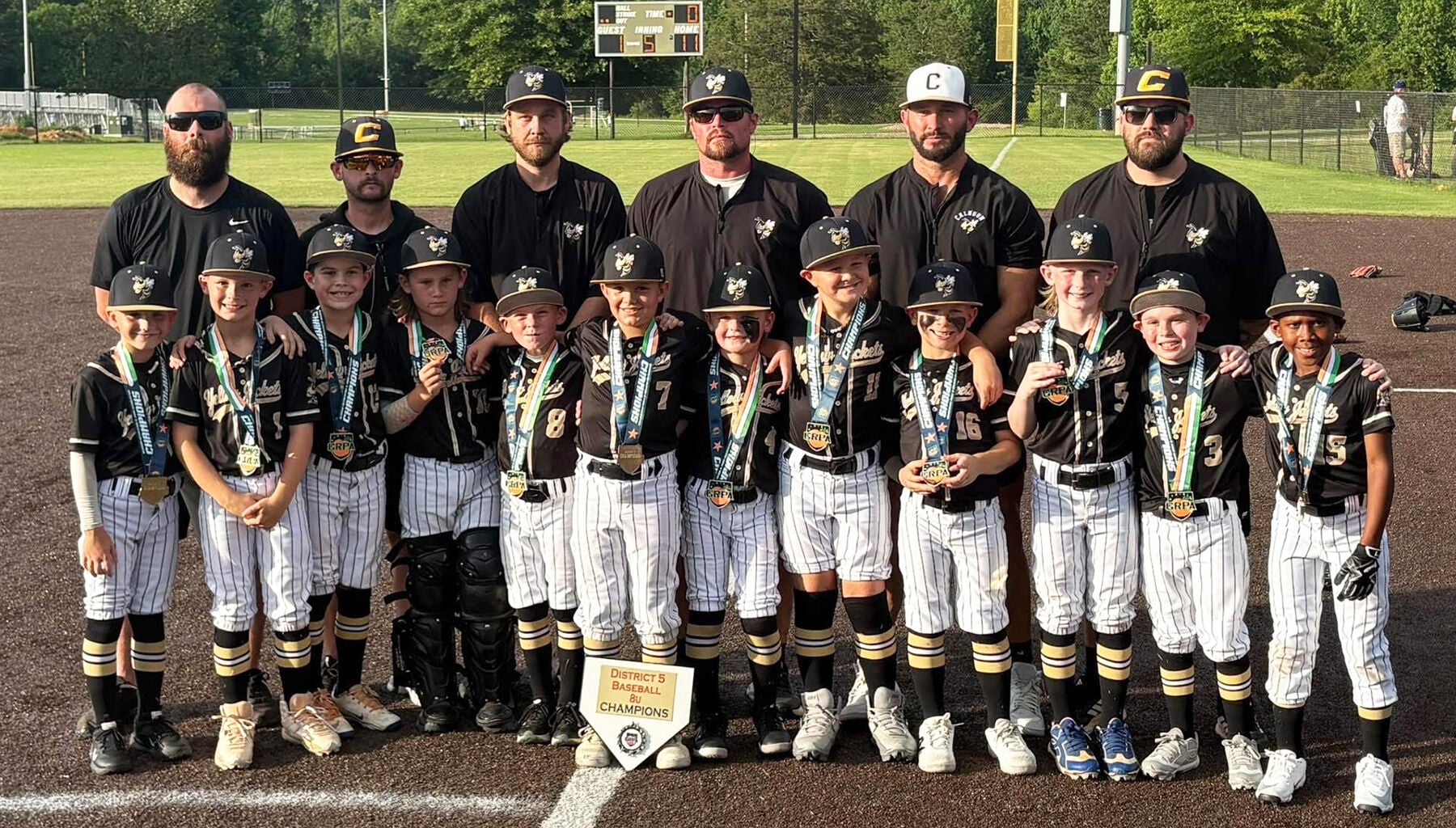 8U Black Yellow Jackets win District 5 title | Sports ...