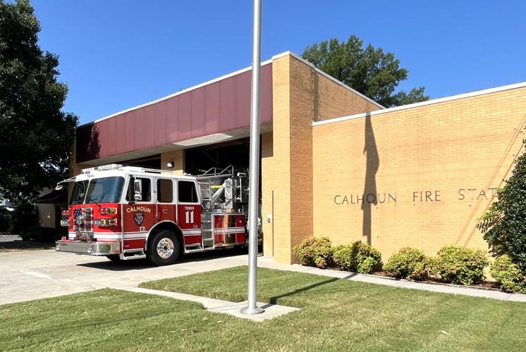 Calhoun Fire Department ‘pushes in’ Tower 11 | Local ...
