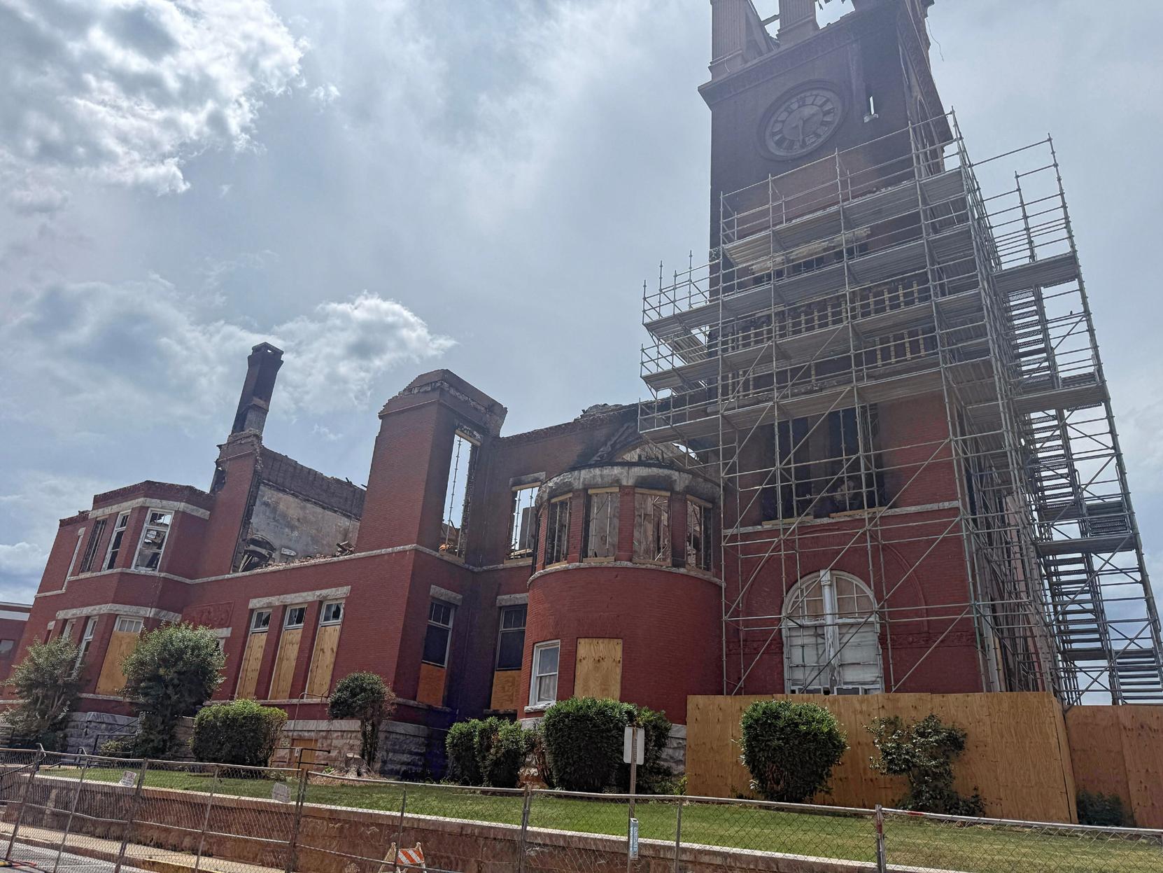 Historic courthouse remains stable as officials await damage report and ...