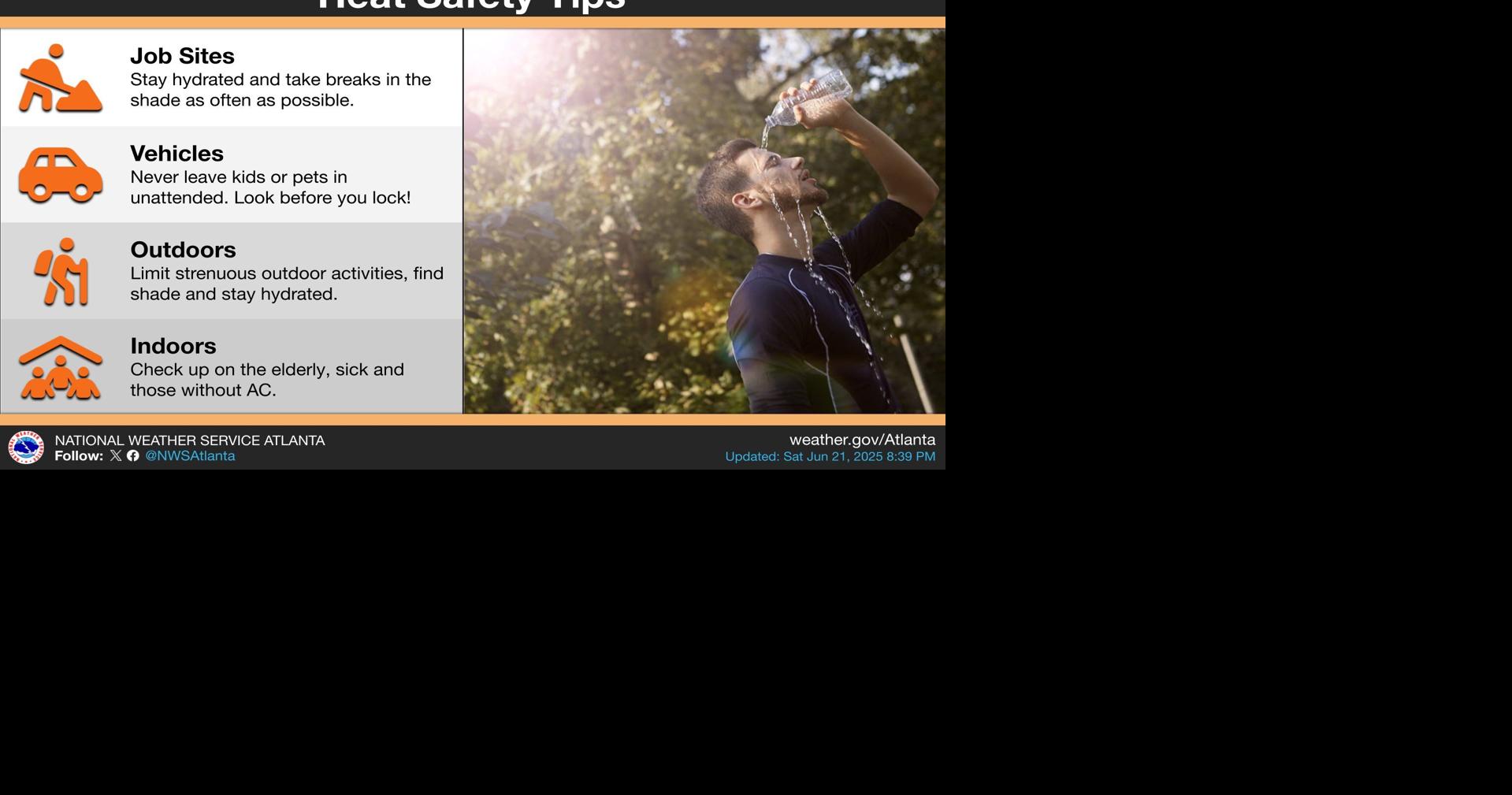 'Stay hydrated, cool, and connected': Tips on staying safe during ...