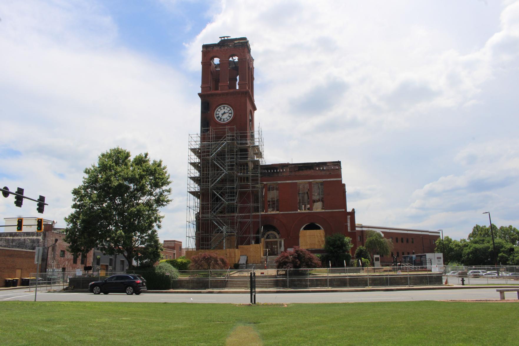 Historic courthouse remains stable as officials await damage report and ...