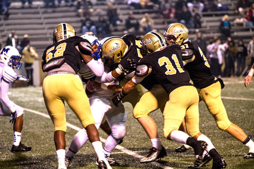 FOOTBALL: Calhoun overcomes slow start, blasts Blue Devils to advance ...