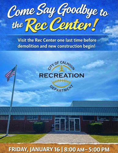 Public invited to Calhoun Recreation Center farewell ahead of ...