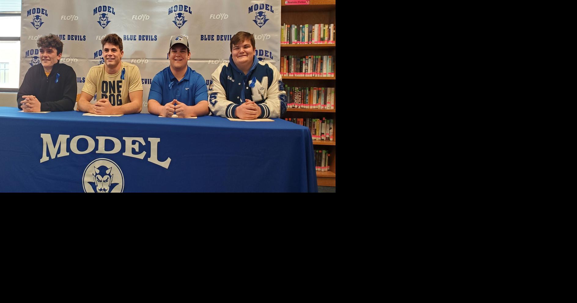 Four Model Blue Devils commit to college level, honor former teammate ...