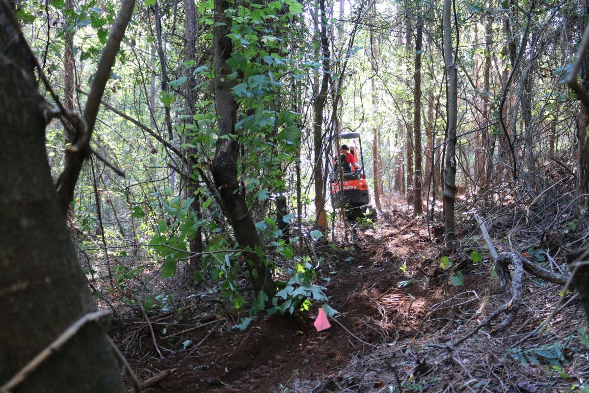 Fast and fun: Trail builder putting together Pinhoti trail re-route ...