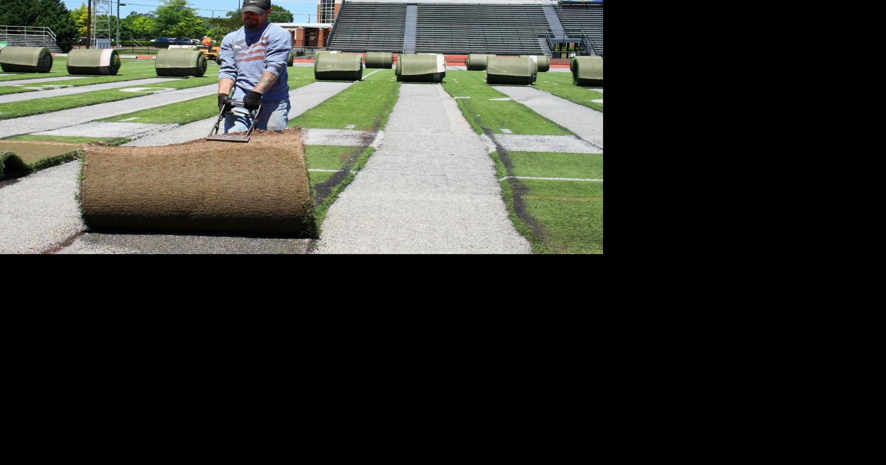 May: Barron Stadium gets new turf in preparation for the 2020 season ...