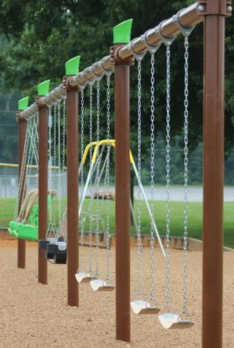 New Rockmart playground close to being complete at Nathan Dean Sports ...