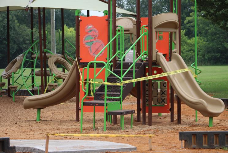 New Rockmart playground close to being complete at Nathan Dean Sports ...