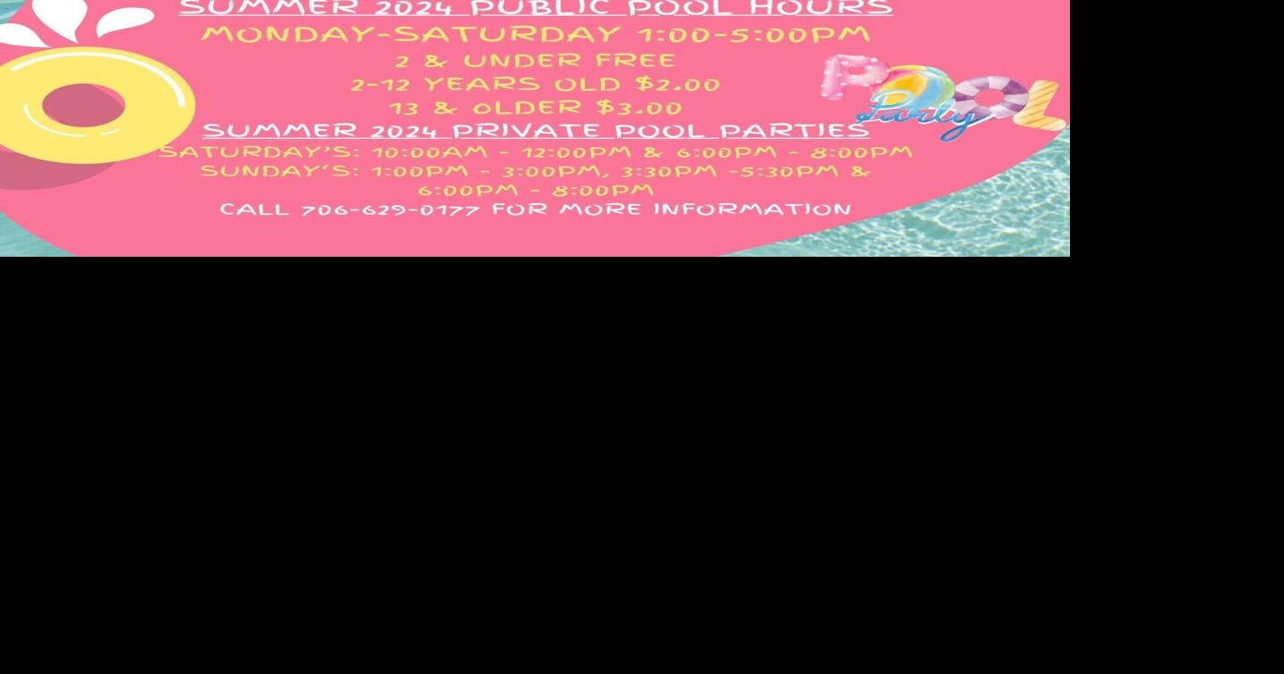 Calhoun Recreation Department Sets Summer Pool Hours | Gordon Life ...