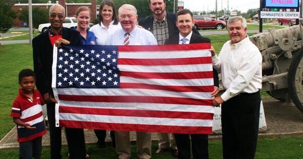 Coosa Valley Credit Union once again replacing torn, faded American ...