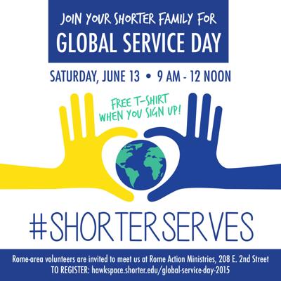 Shorter University family volunteers for Global Service Day ...