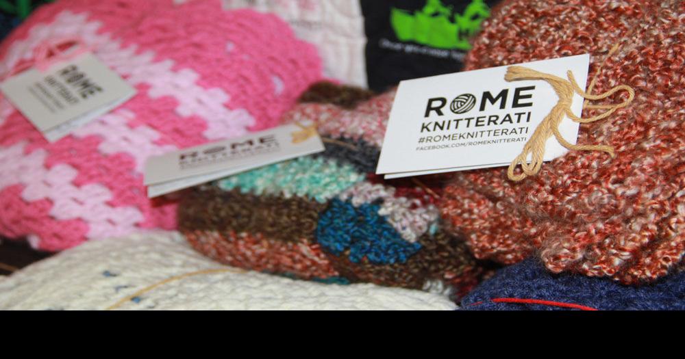 Rome Knitterati members making mark around town, from colorful ...