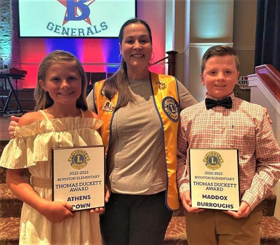Boynton Lions Club presents awards | Education | northwestgeorgianews.com