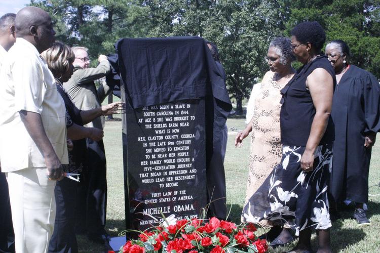 Monument to First Lady Michelle Obama’s ancestor Melvinia Shields ...