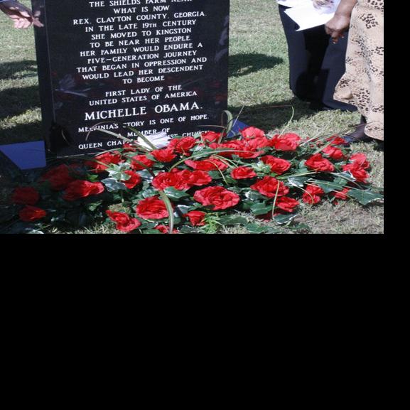 Monument to First Lady Michelle Obama’s ancestor Melvinia Shields ...