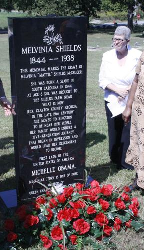 Monument to First Lady Michelle Obama’s ancestor Melvinia Shields ...