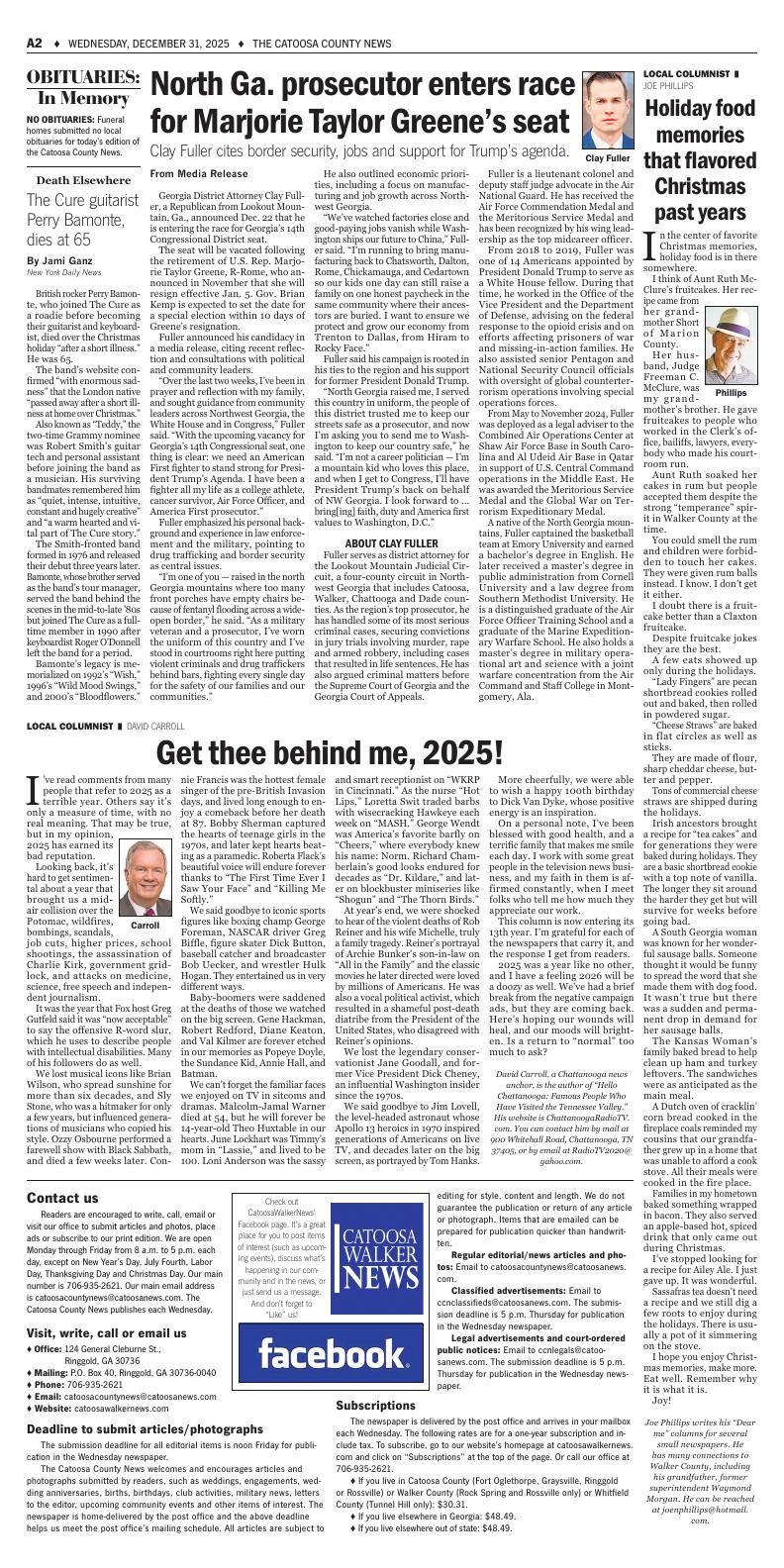 Page A2 | Catoosa Co. e-Edition | northwestgeorgianews.com
