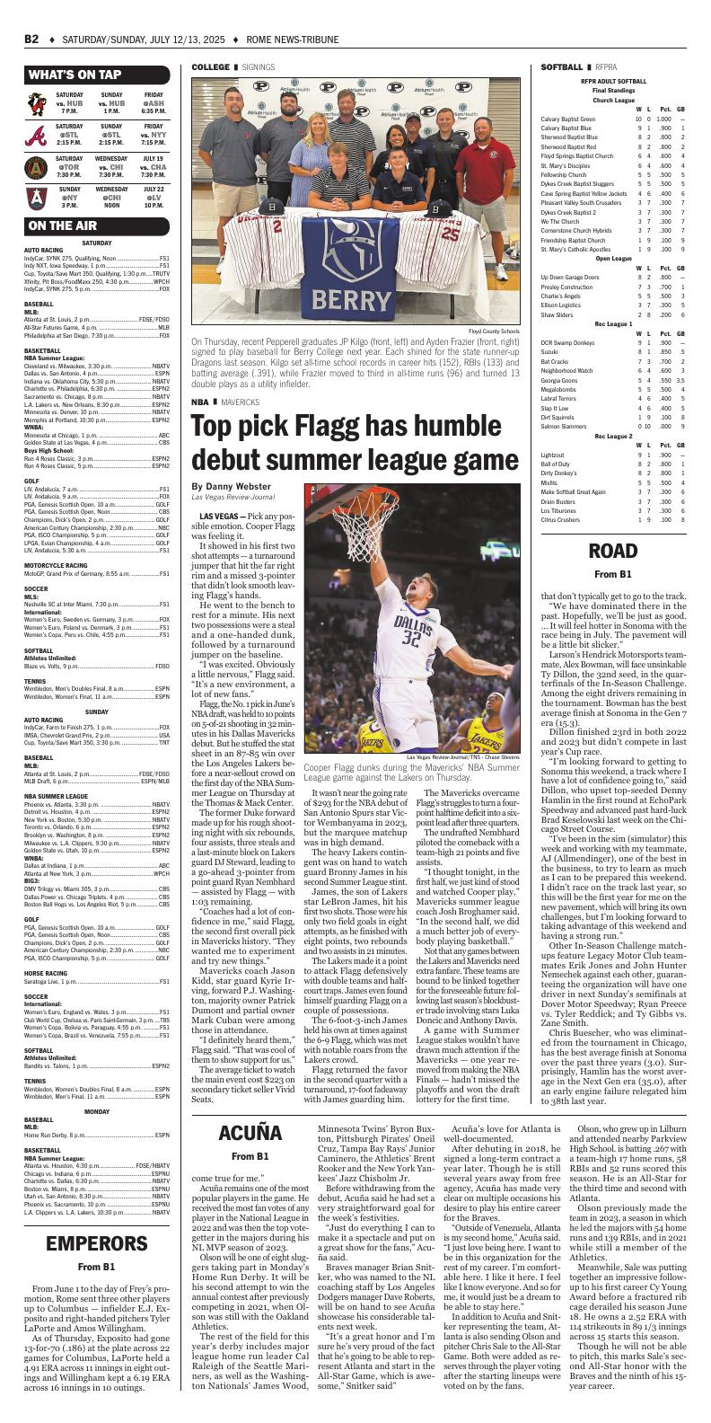 Page B2 | e-Edition - Rome News Tribune | northwestgeorgianews.com