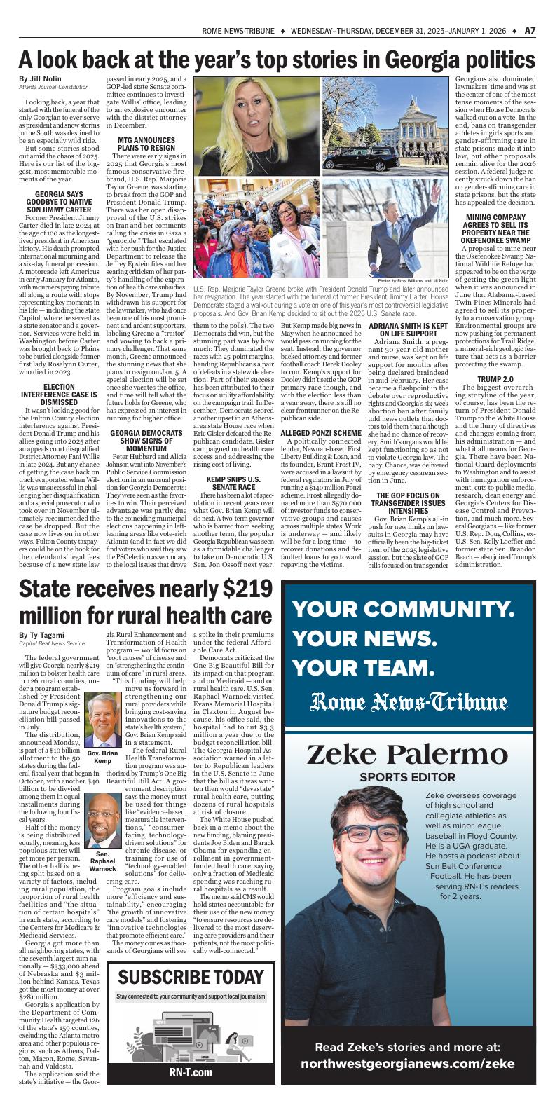 Page A7 | e-Edition - Rome News Tribune | northwestgeorgianews.com