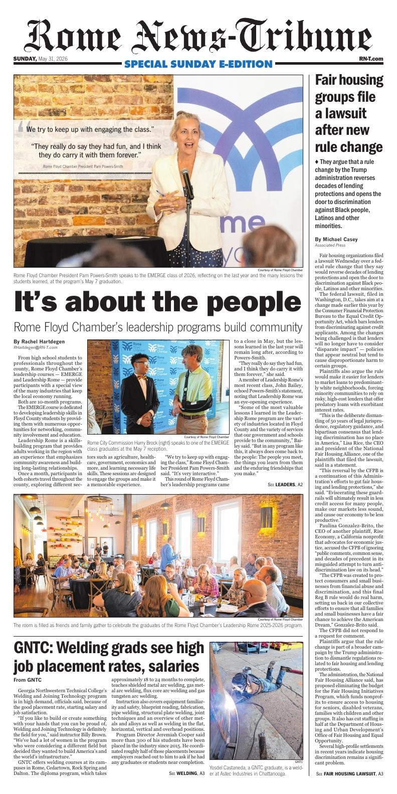 Page A1 | e-Edition - Rome News Tribune | northwestgeorgianews.com