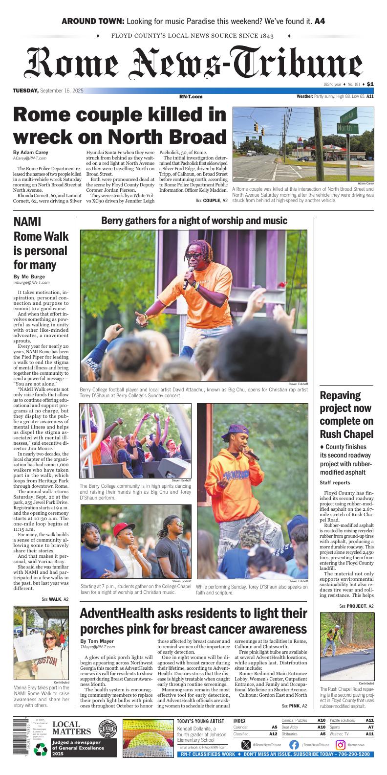 Page A1 | e-Edition - Rome News Tribune | northwestgeorgianews.com