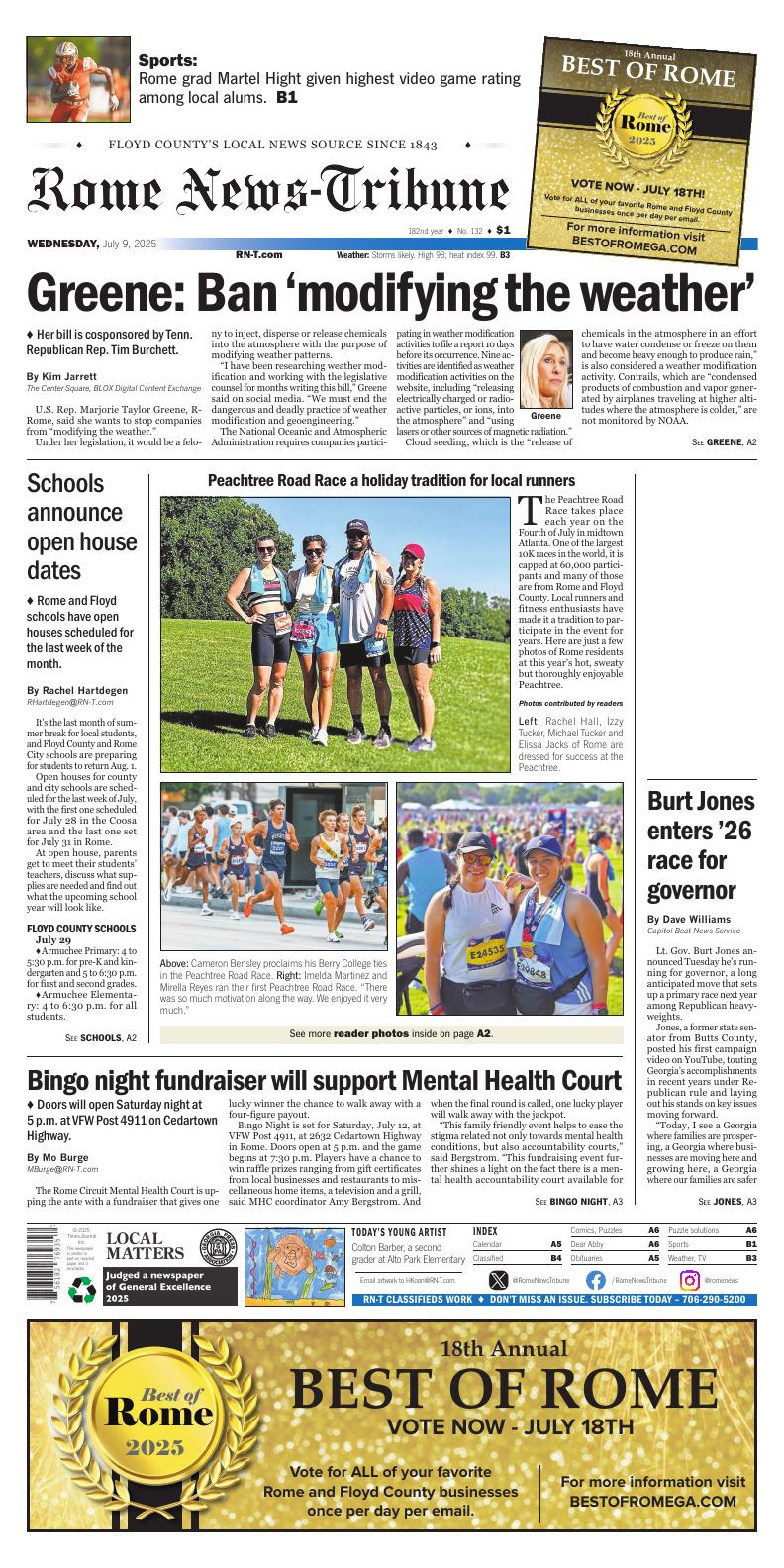 Page A1 | e-Edition - Rome News Tribune | northwestgeorgianews.com