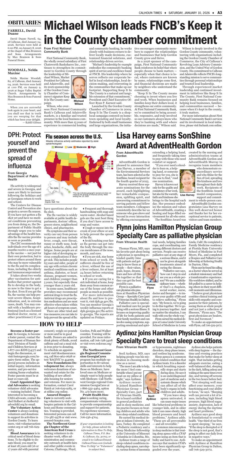 Page A3 | Calhoun Times e-Edition | northwestgeorgianews.com