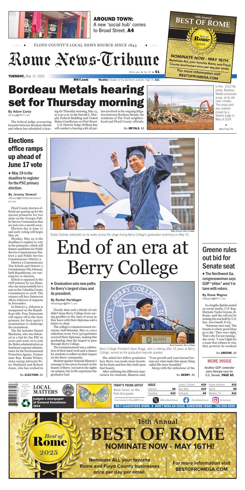 Page A1 | e-Edition - Rome News Tribune | northwestgeorgianews.com