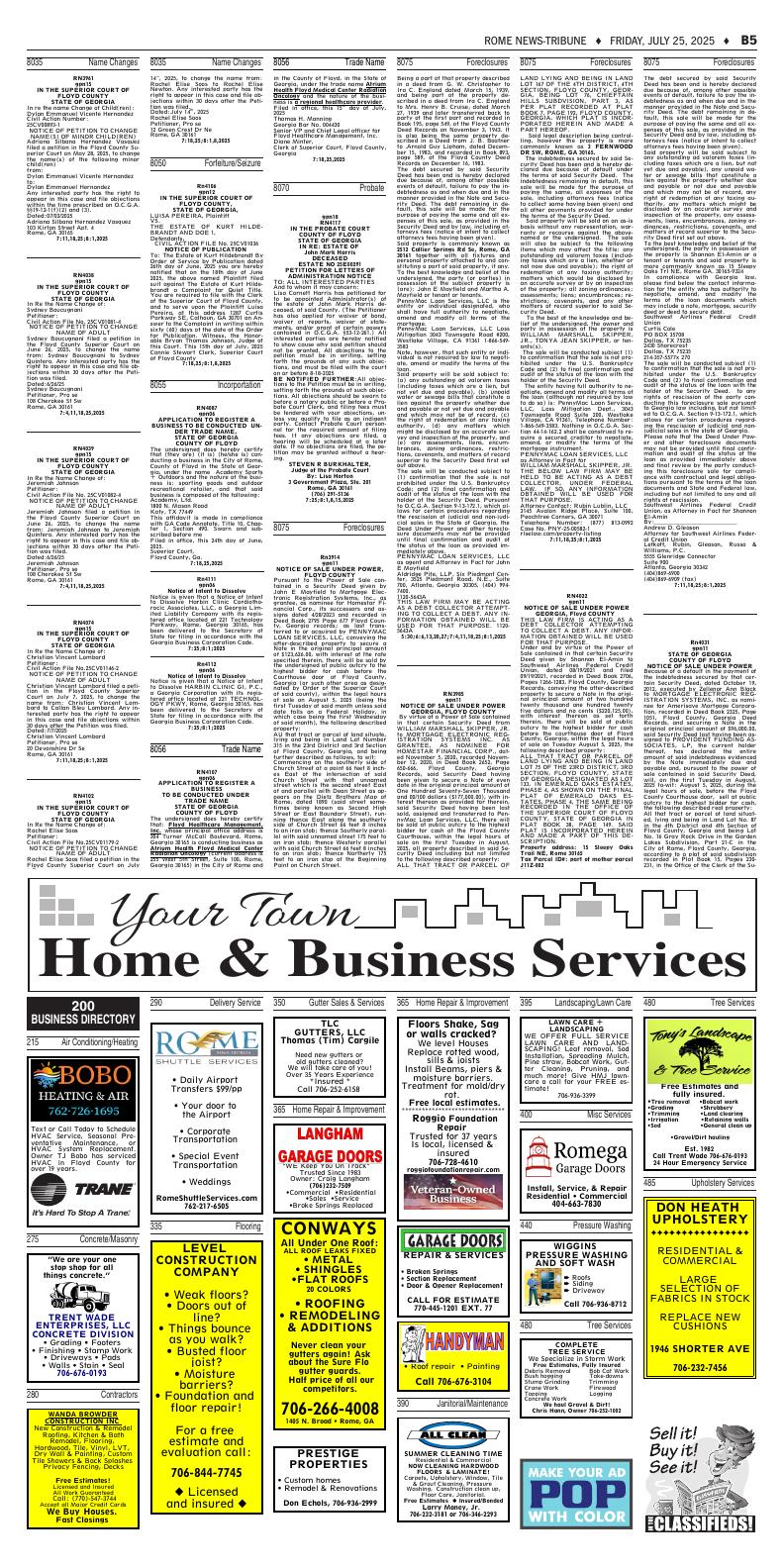 Page B05 | e-Edition - Rome News Tribune | northwestgeorgianews.com