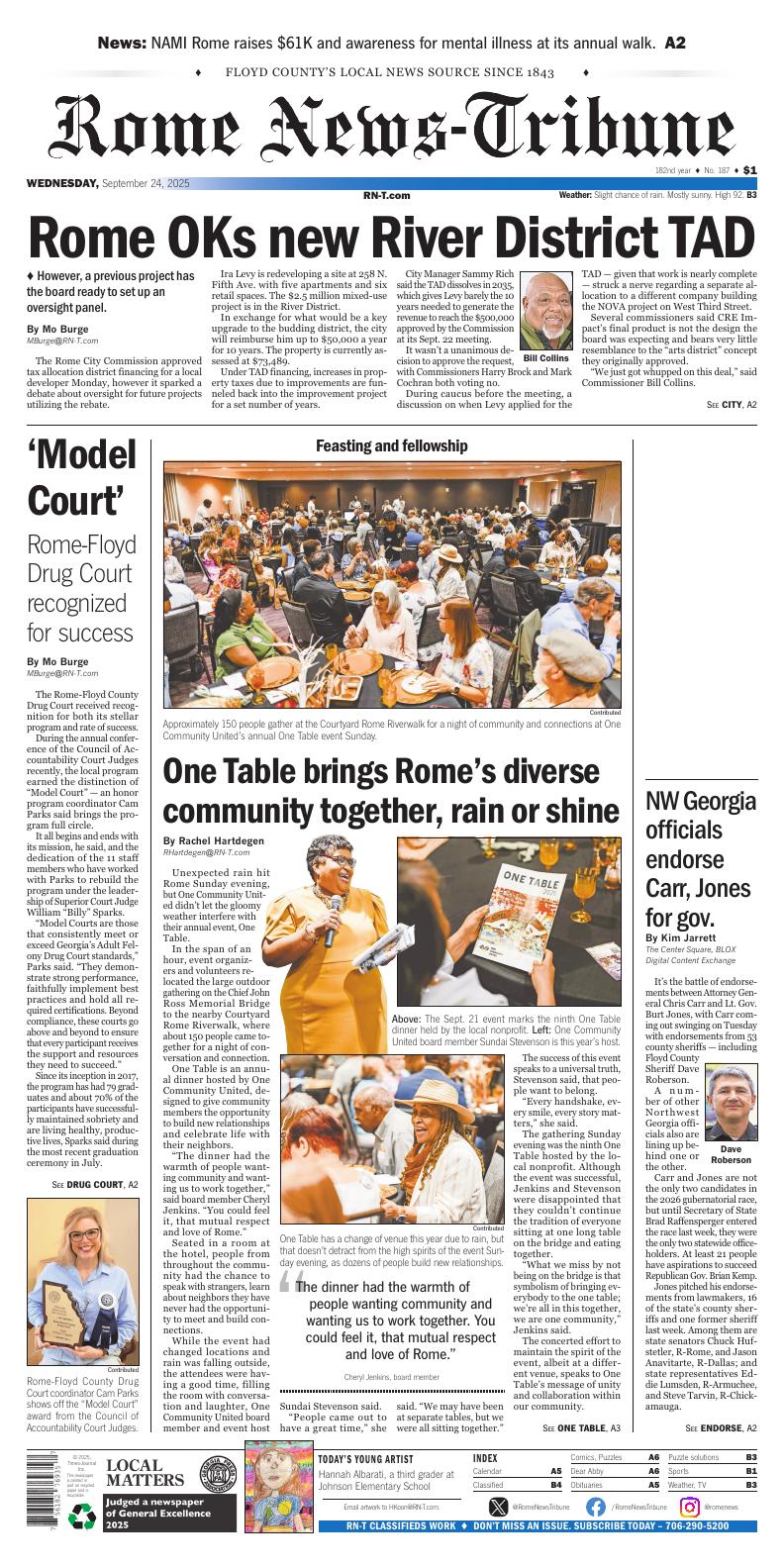 Page A1 | e-Edition - Rome News Tribune | northwestgeorgianews.com