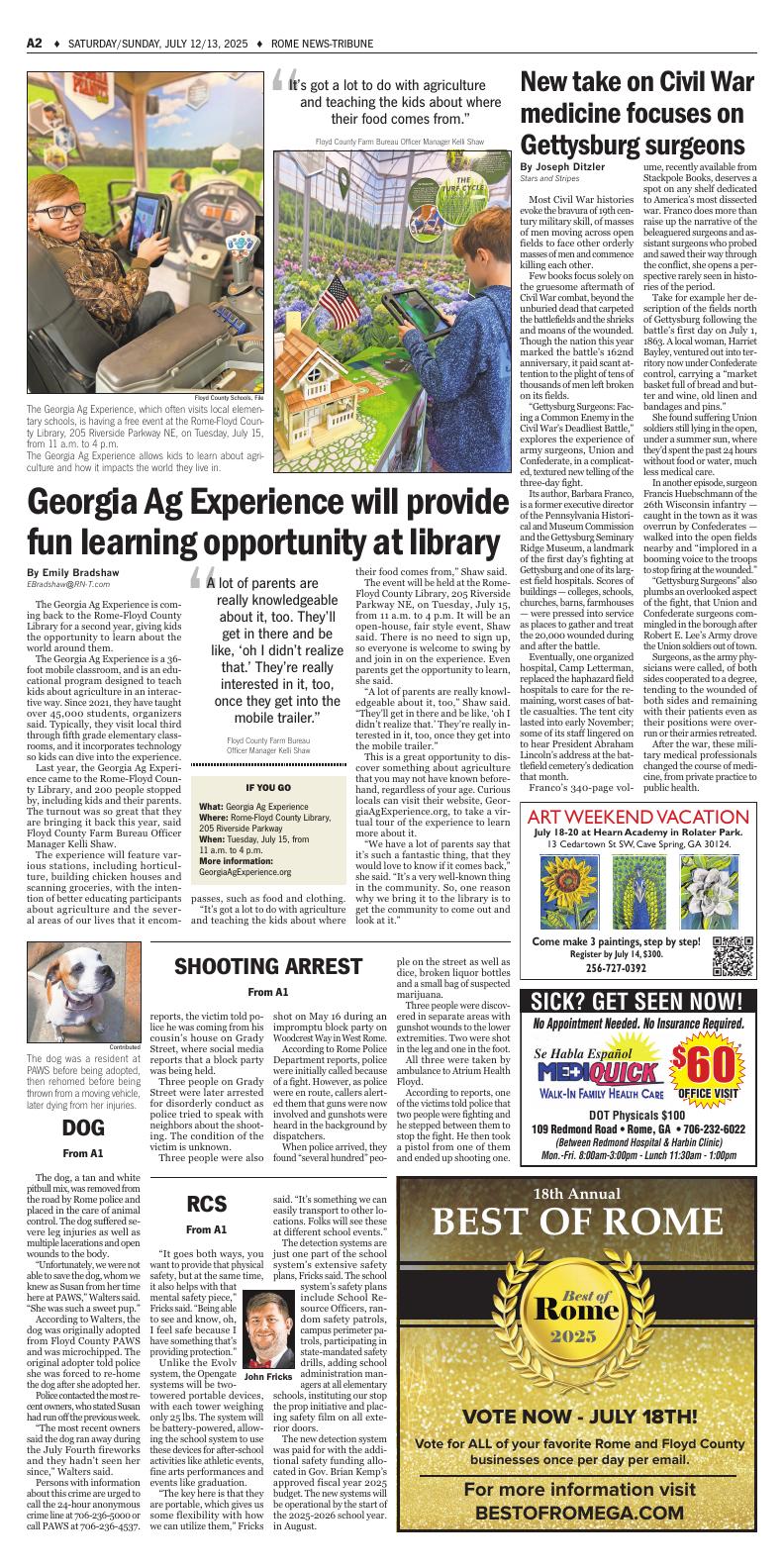 Page A2 | e-Edition - Rome News Tribune | northwestgeorgianews.com
