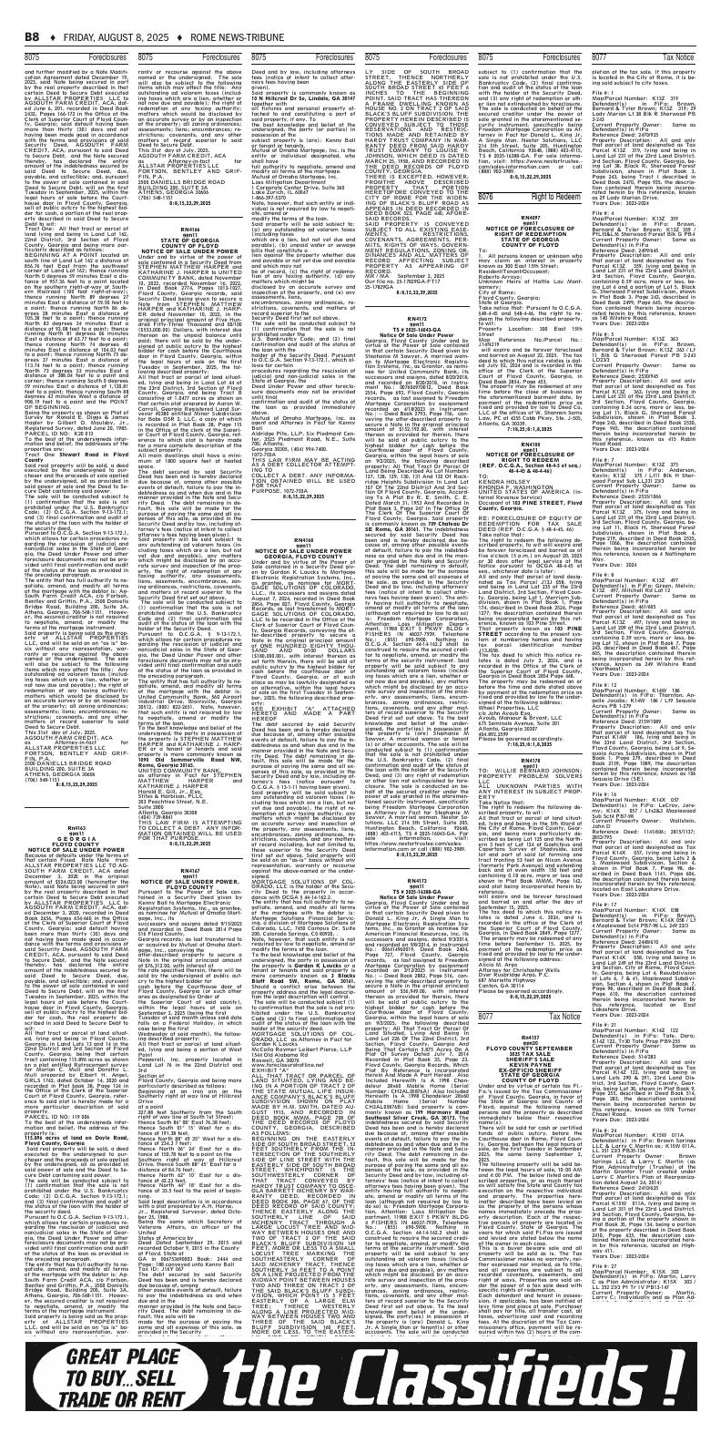 Page B08 | e-Edition - Rome News Tribune | northwestgeorgianews.com