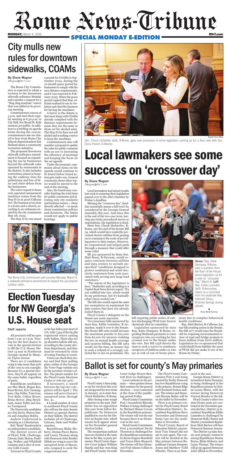 Page A1 | e-Edition - Rome News Tribune | northwestgeorgianews.com