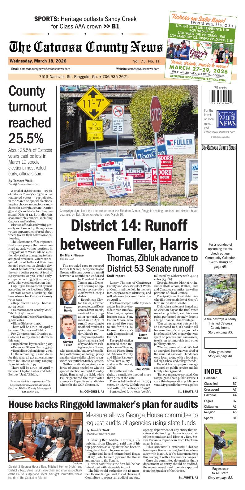 Page A1 | Catoosa Co. e-Edition | northwestgeorgianews.com