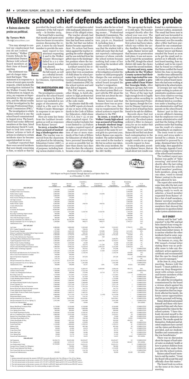 Page A4 | e-Edition - Rome News Tribune | northwestgeorgianews.com
