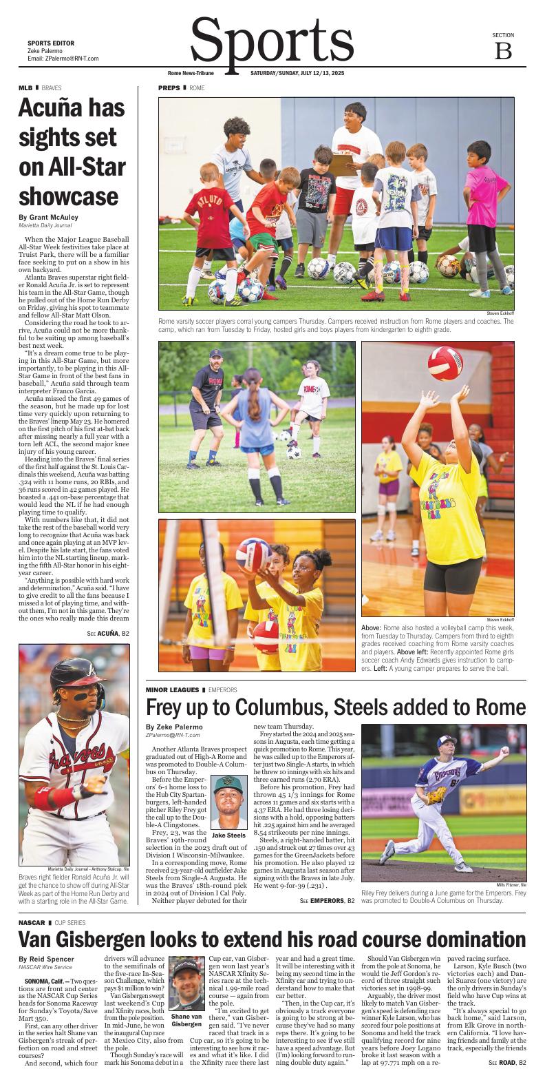 Page B1 | e-Edition - Rome News Tribune | northwestgeorgianews.com