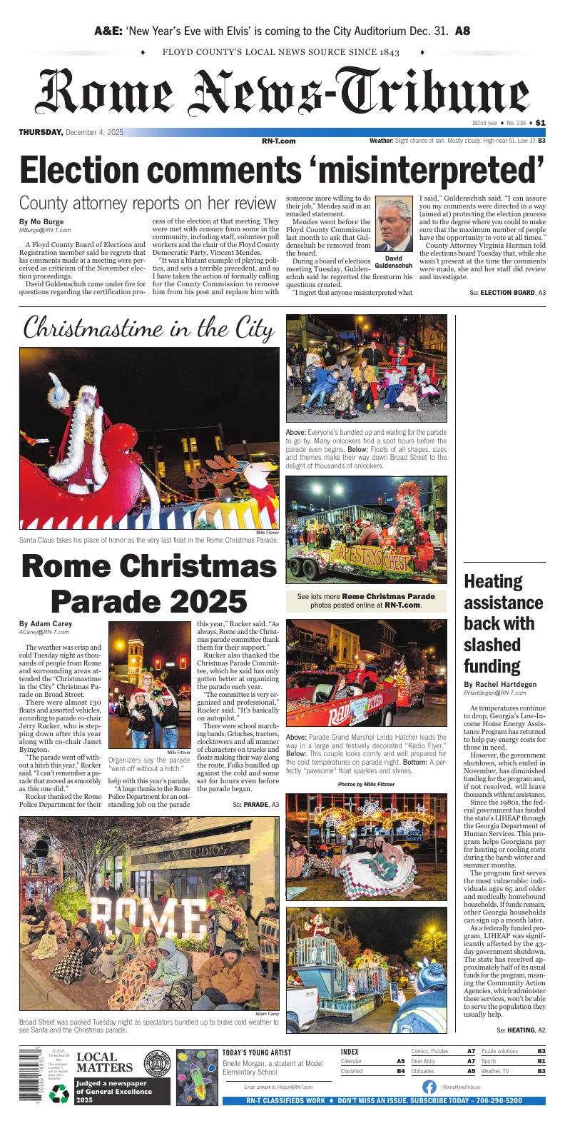 Page A1 | e-Edition - Rome News Tribune | northwestgeorgianews.com