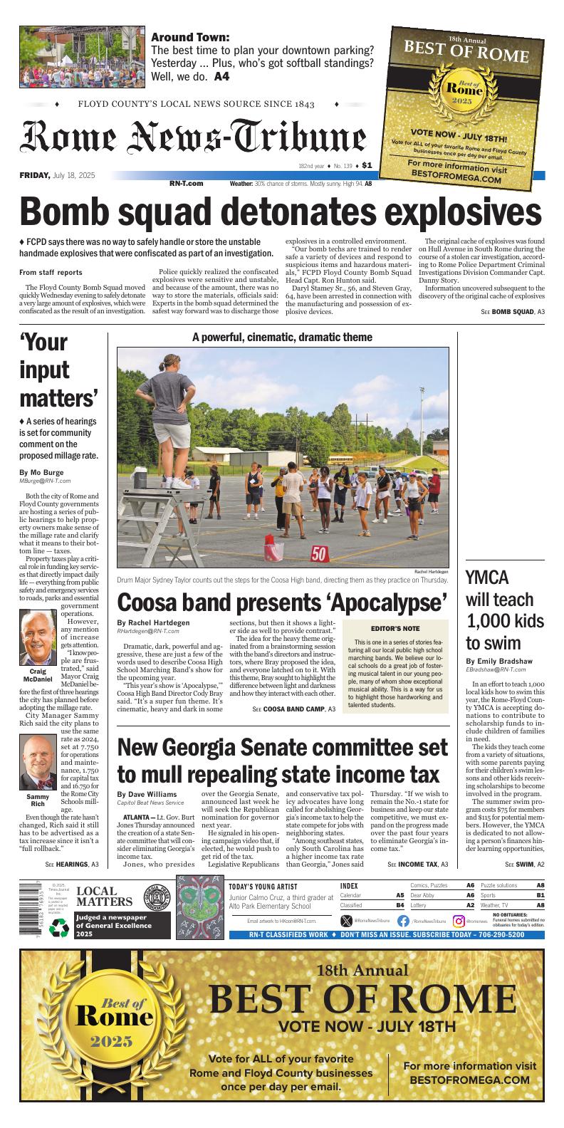 Page A1 | e-Edition - Rome News Tribune | northwestgeorgianews.com