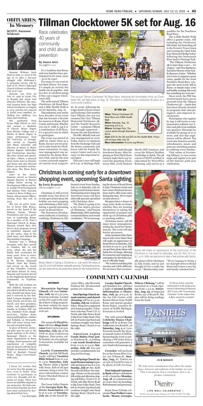 Page A5 | e-Edition - Rome News Tribune | northwestgeorgianews.com