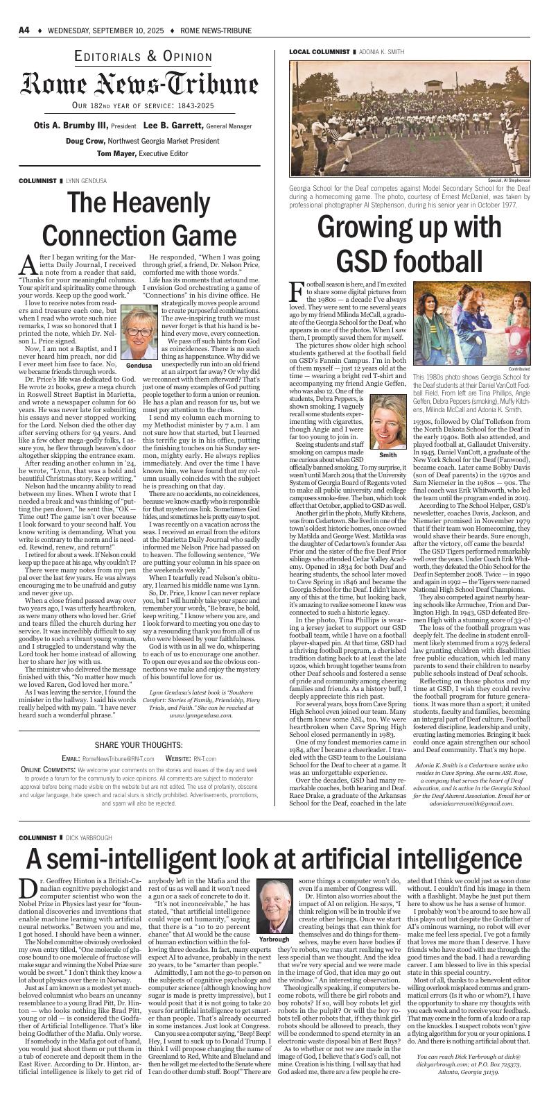 Page A4 | e-Edition - Rome News Tribune | northwestgeorgianews.com