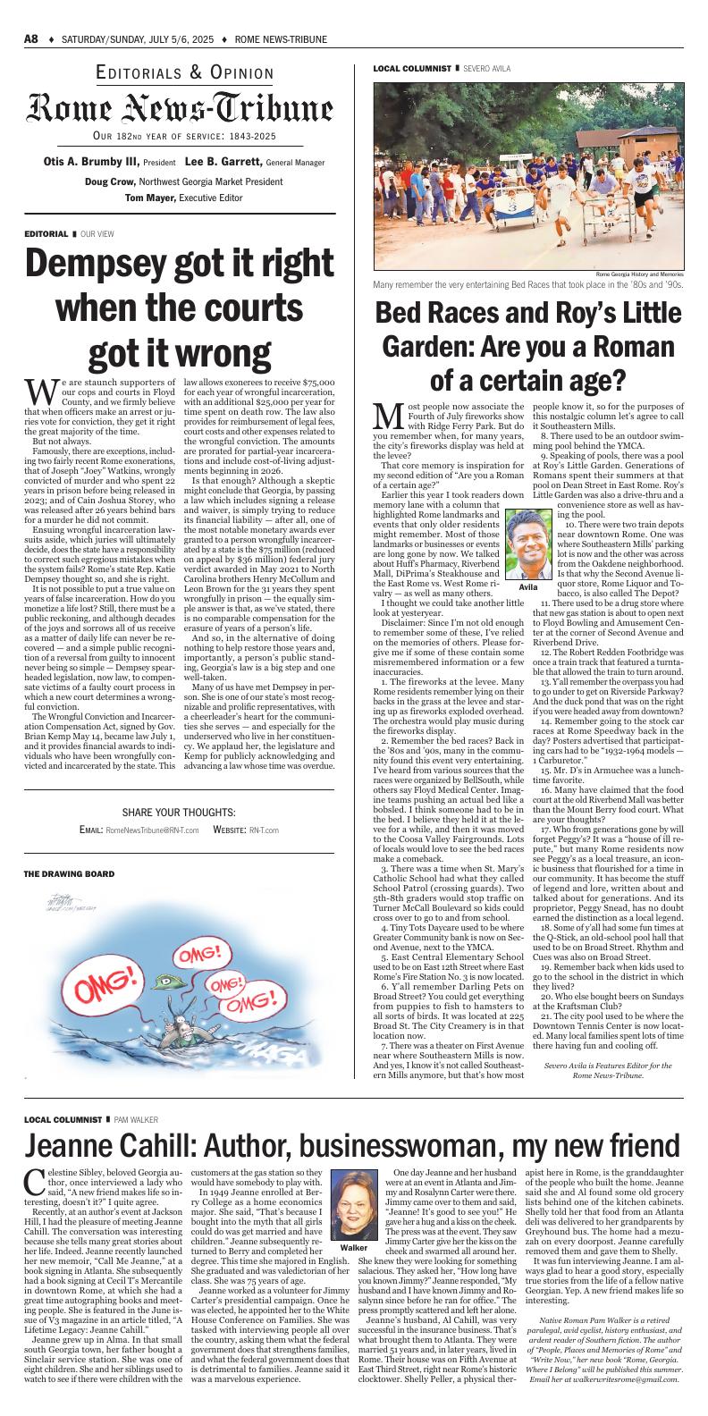 Page A8 | e-Edition - Rome News Tribune | northwestgeorgianews.com