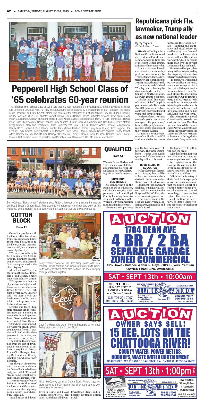 Page A2 | e-Edition - Rome News Tribune | northwestgeorgianews.com