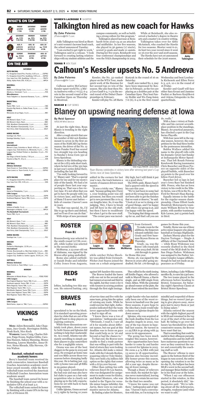 Page B2 | e-Edition - Rome News Tribune | northwestgeorgianews.com