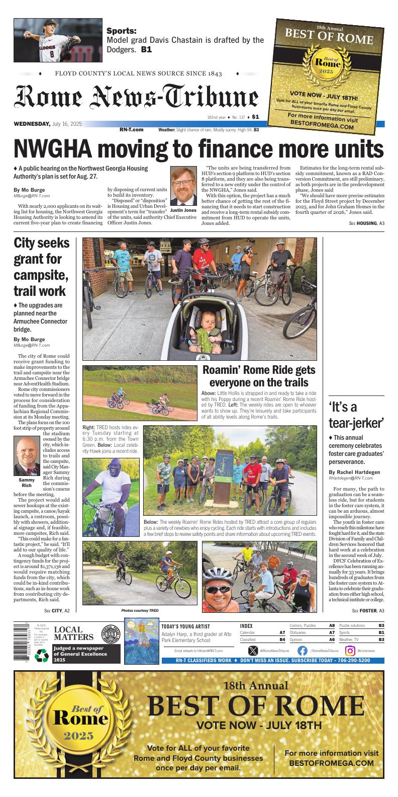 Page A1 | e-Edition - Rome News Tribune | northwestgeorgianews.com