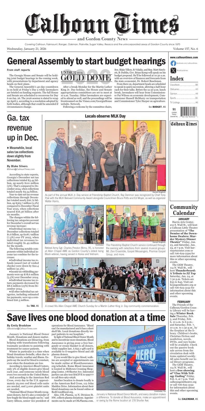 Page A1 | Calhoun Times e-Edition | northwestgeorgianews.com