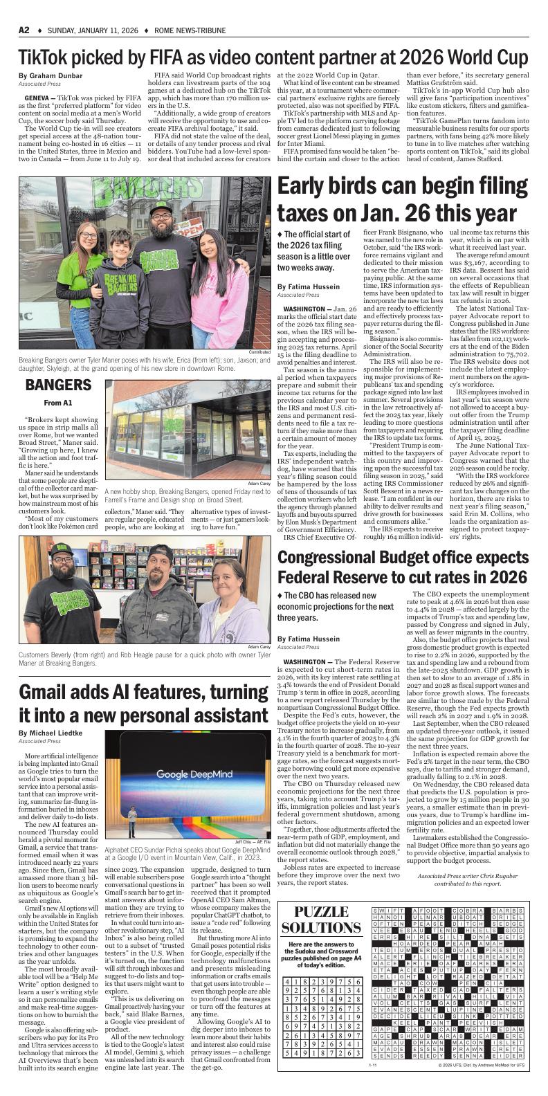 Page A2 | e-Edition - Rome News Tribune | northwestgeorgianews.com