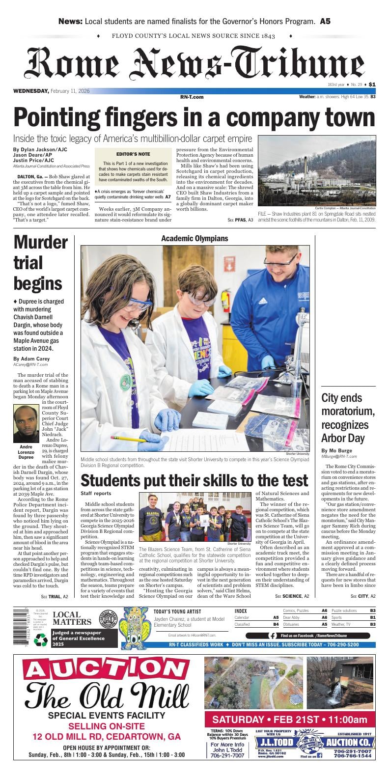 Page A1 | e-Edition - Rome News Tribune | northwestgeorgianews.com