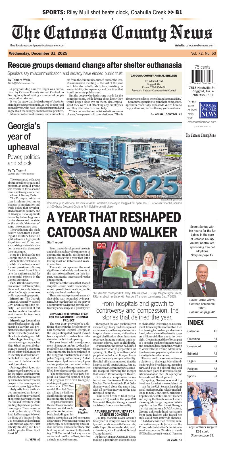 Page A1 | Catoosa Co. e-Edition | northwestgeorgianews.com