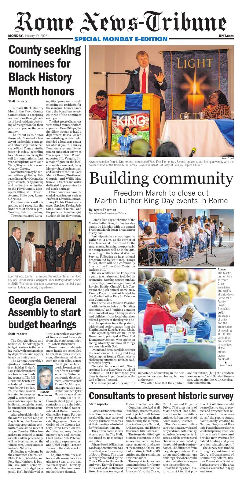 Page A1 | e-Edition - Rome News Tribune | northwestgeorgianews.com